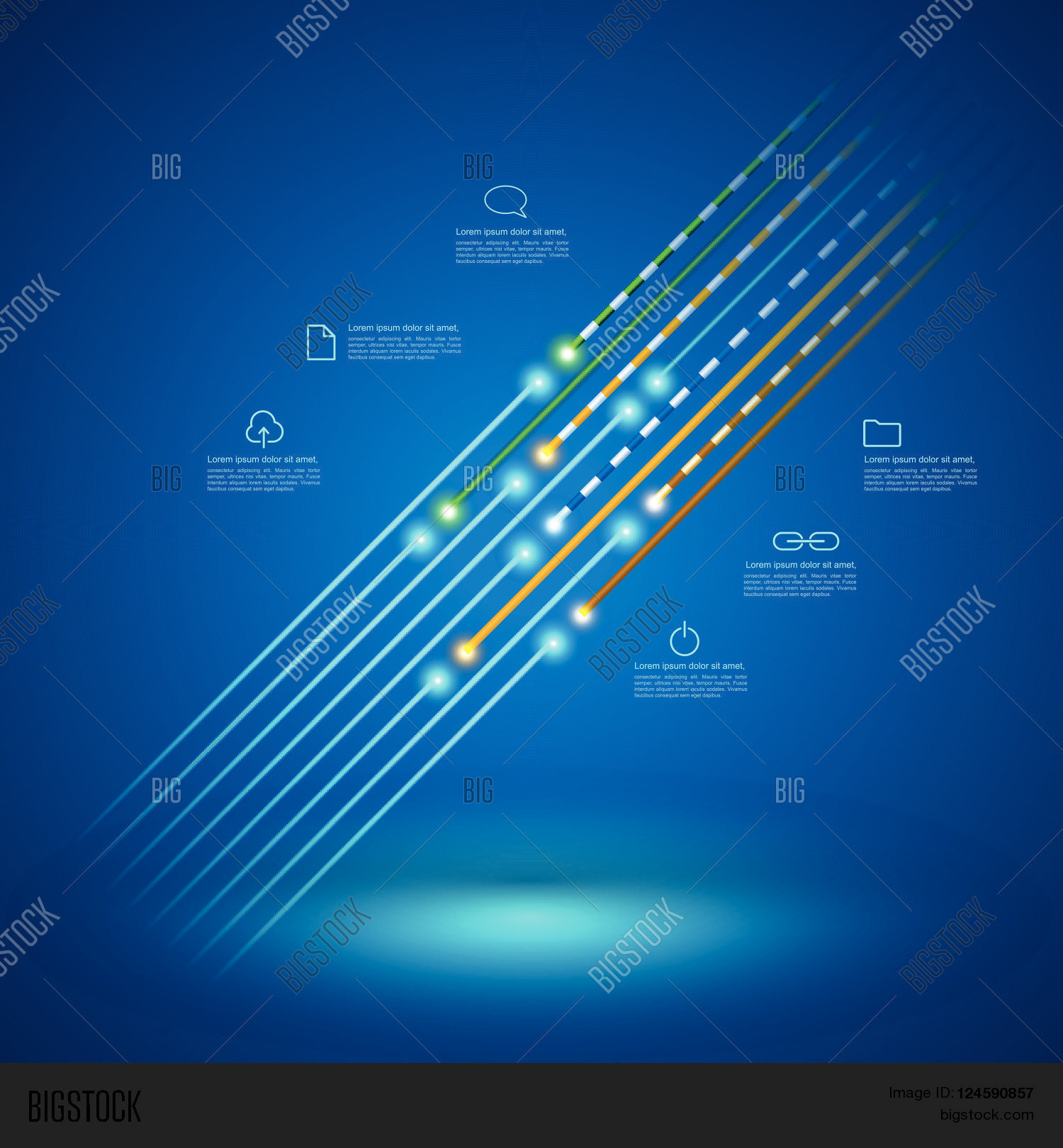 Fiber Optic Vector Vector & Photo (Free Trial) | Bigstock