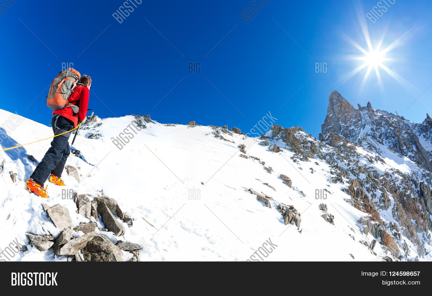 Mountaineer Climbs Image & Photo (Free Trial) | Bigstock