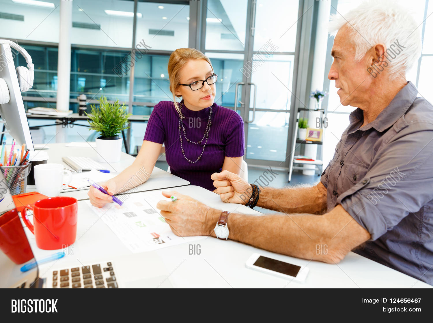 Co-workers Working Image & Photo (Free Trial) | Bigstock