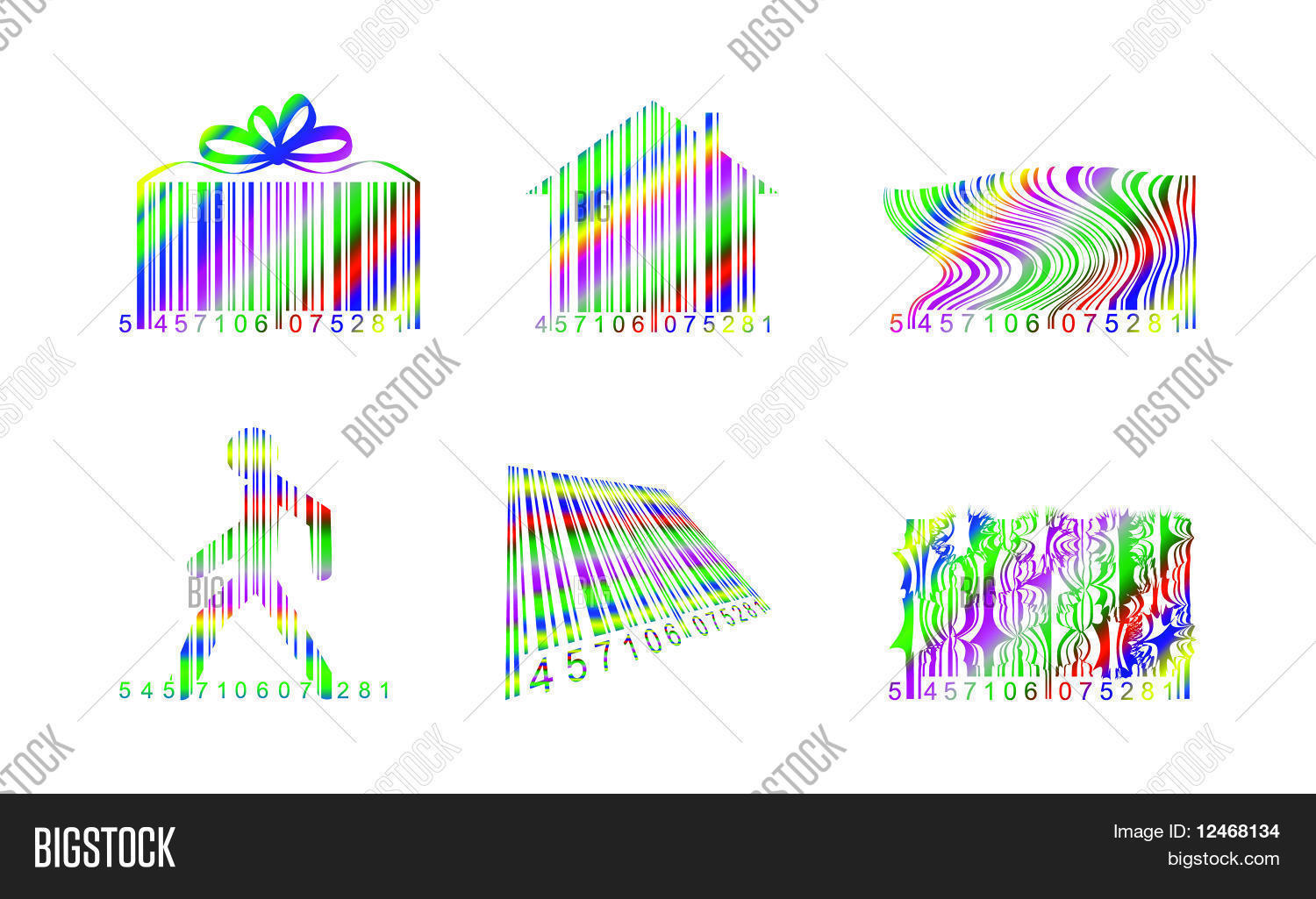 Rainbow Barcodes Vector & Photo (Free Trial) | Bigstock