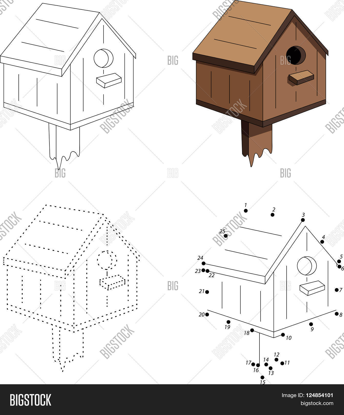 Cartoon Nesting Box. Vector & Photo (Free Trial) | Bigstock
