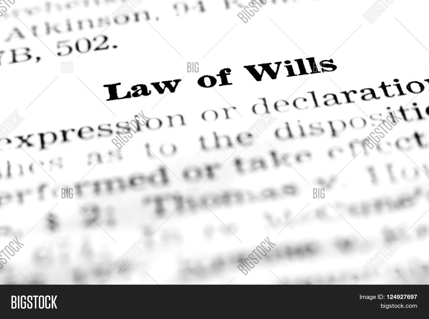 Law Wills Definition Image & Photo (Free Trial) | Bigstock
