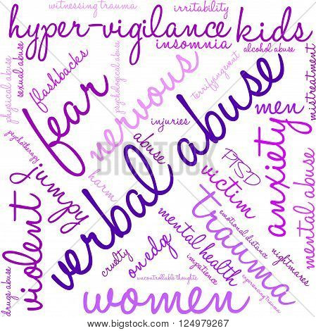 Abuse Word Cloud Vector & Photo (Free Trial) | Bigstock