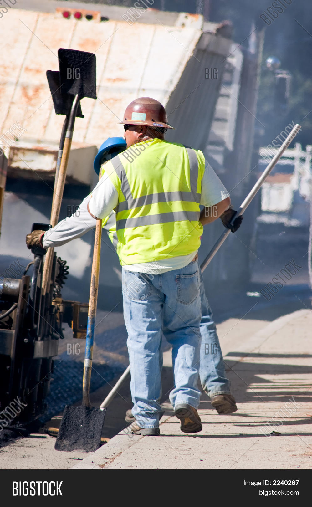 Asphalt Workers Image & Photo (Free Trial) | Bigstock