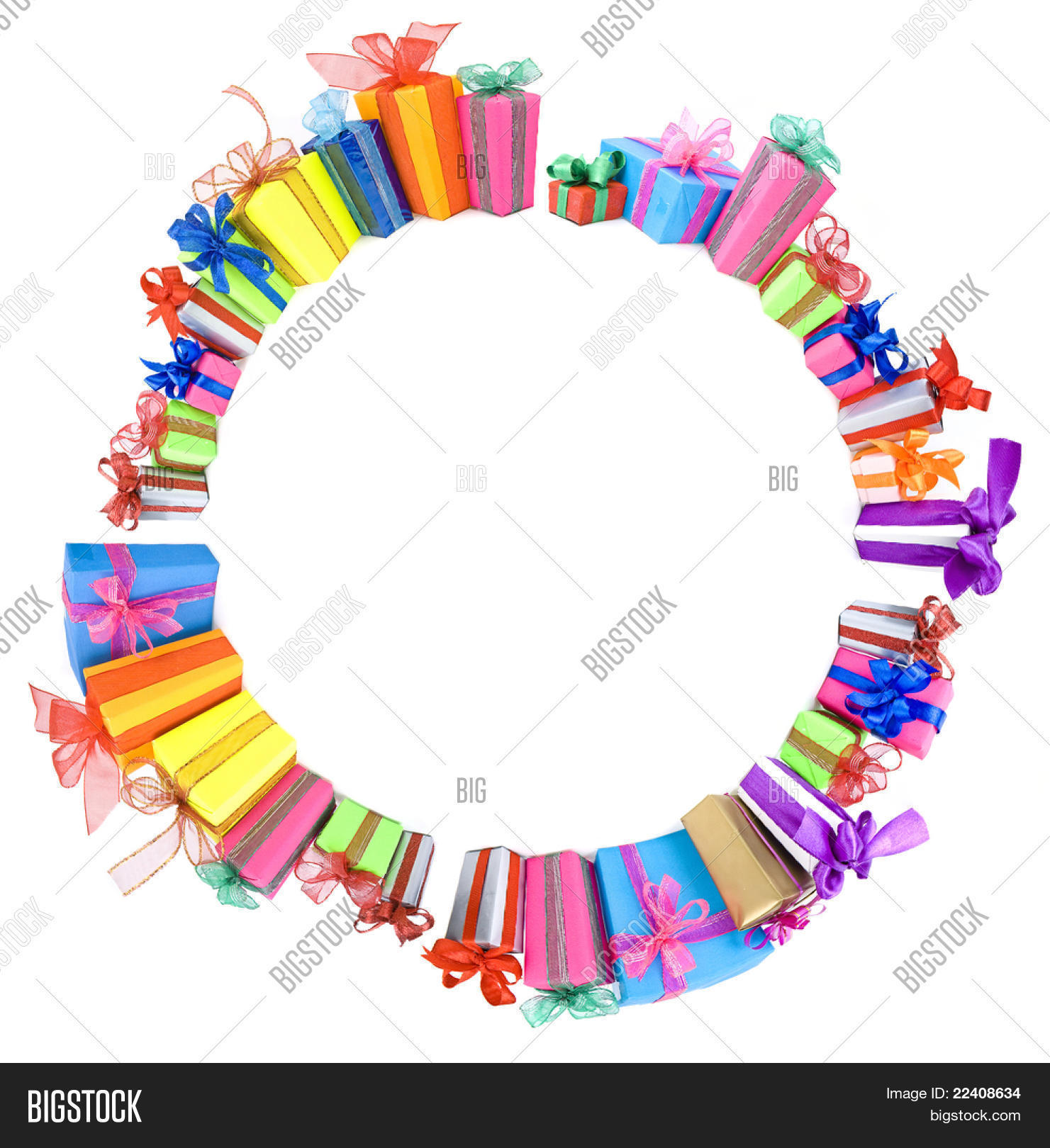 Circle Card Gift Boxes Image & Photo (Free Trial) | Bigstock