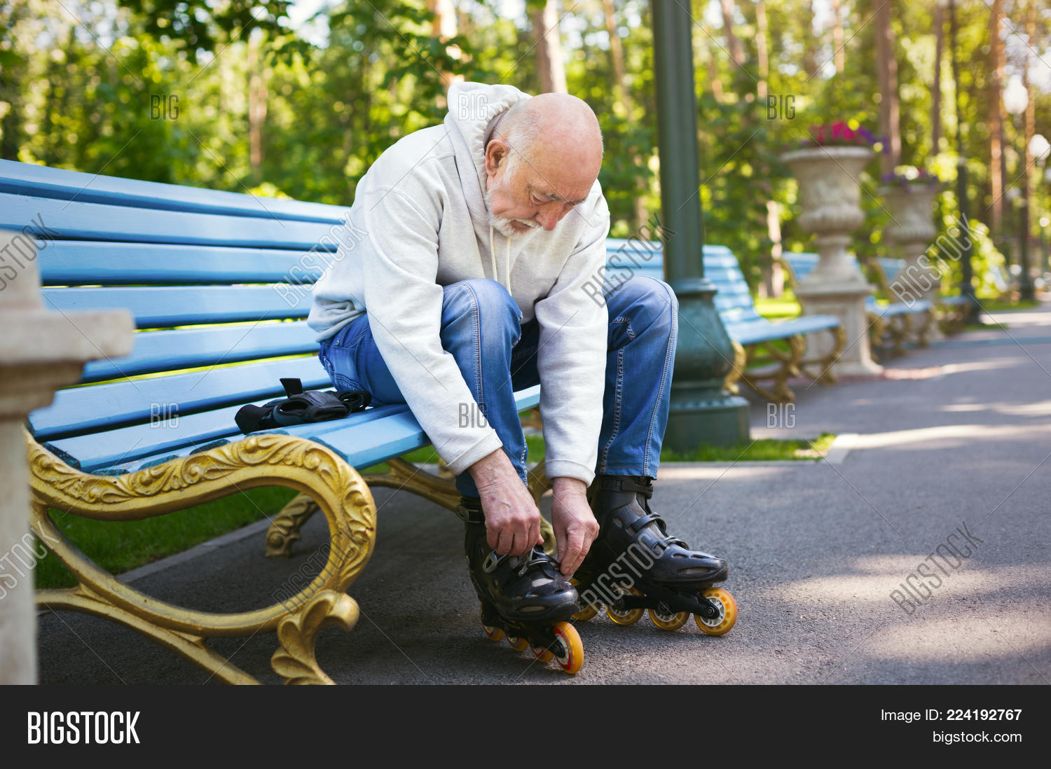 Old Man Skating