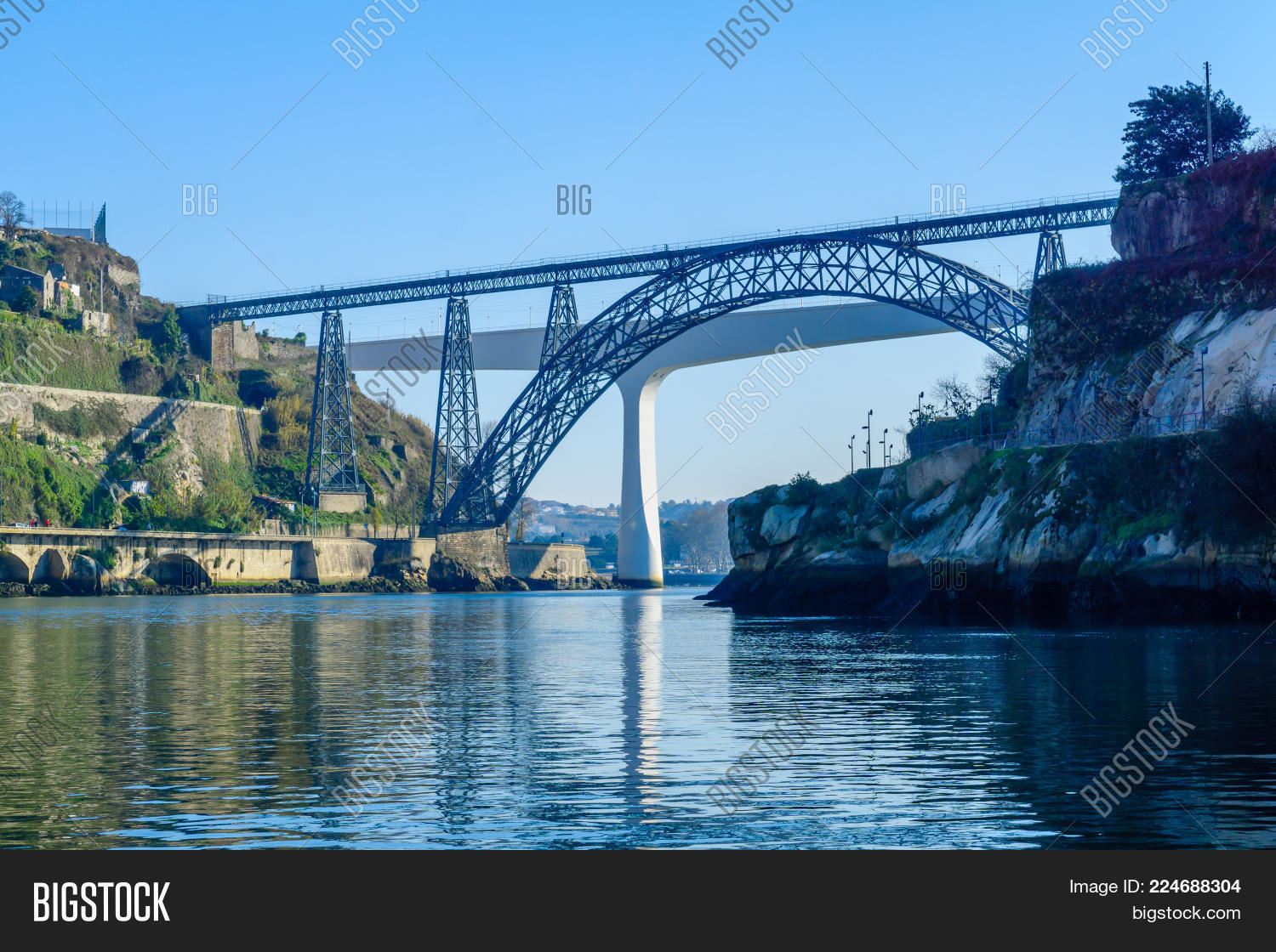 View Maria Pia Bridge Image & Photo (Free Trial) | Bigstock