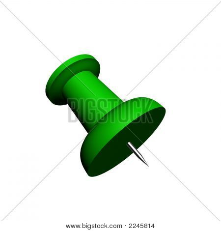 Green Pushpin Image & Photo (Free Trial) | Bigstock