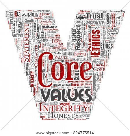Conceptual Core Values Image & Photo (Free Trial) | Bigstock