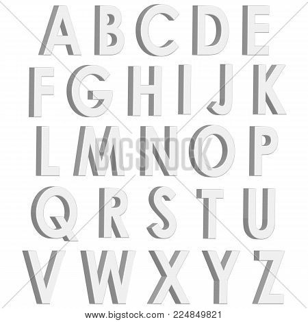 White 3d Letters Vector & Photo (Free Trial) | Bigstock