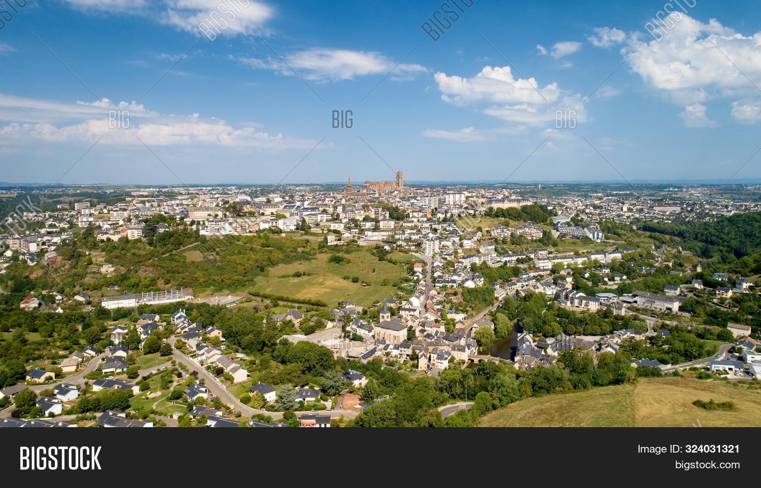 Aerial Photo Rodez Image & Photo (Free Trial) | Bigstock