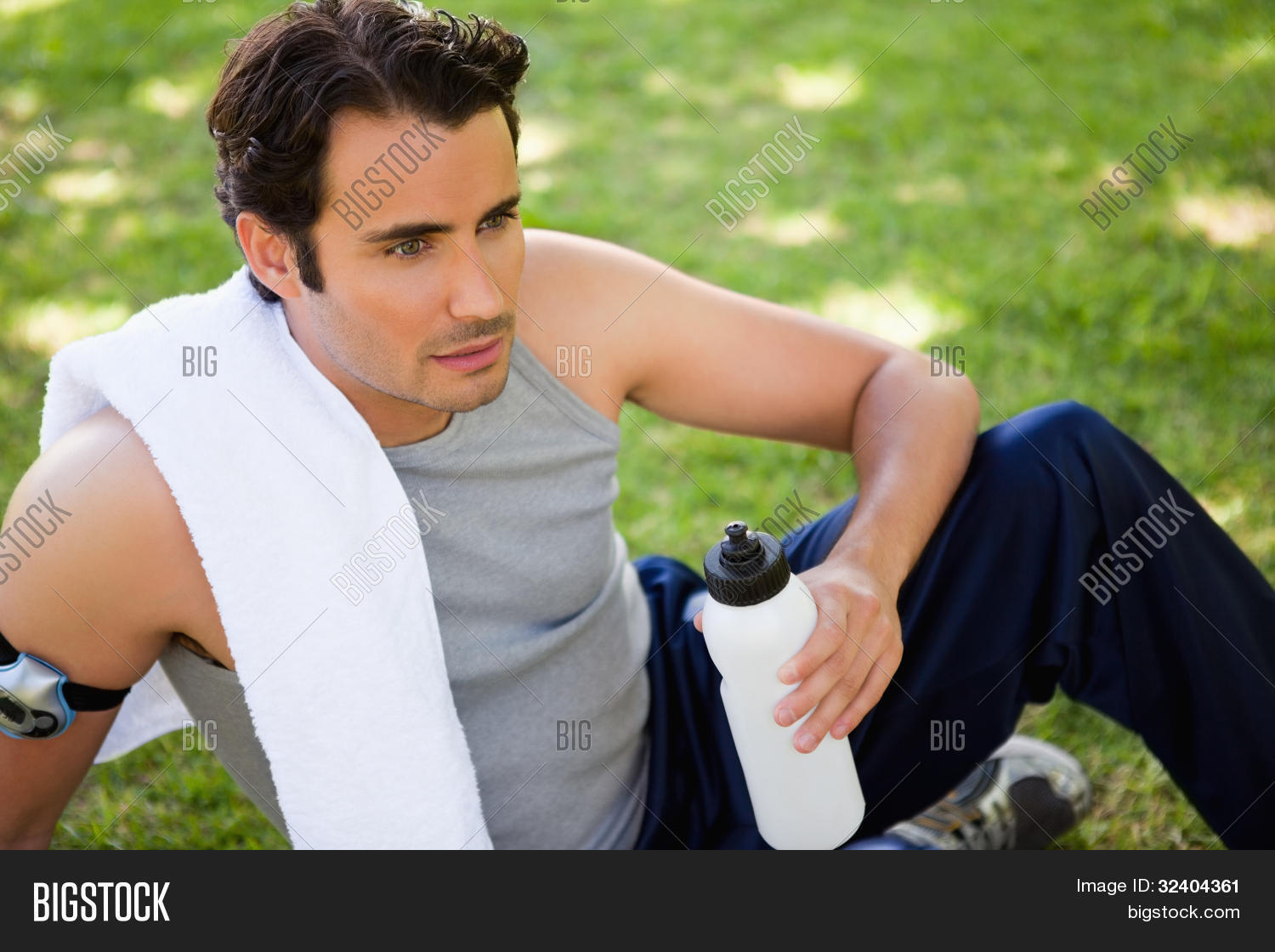 Man White Towel On His Image & Photo (Free Trial) | Bigstock