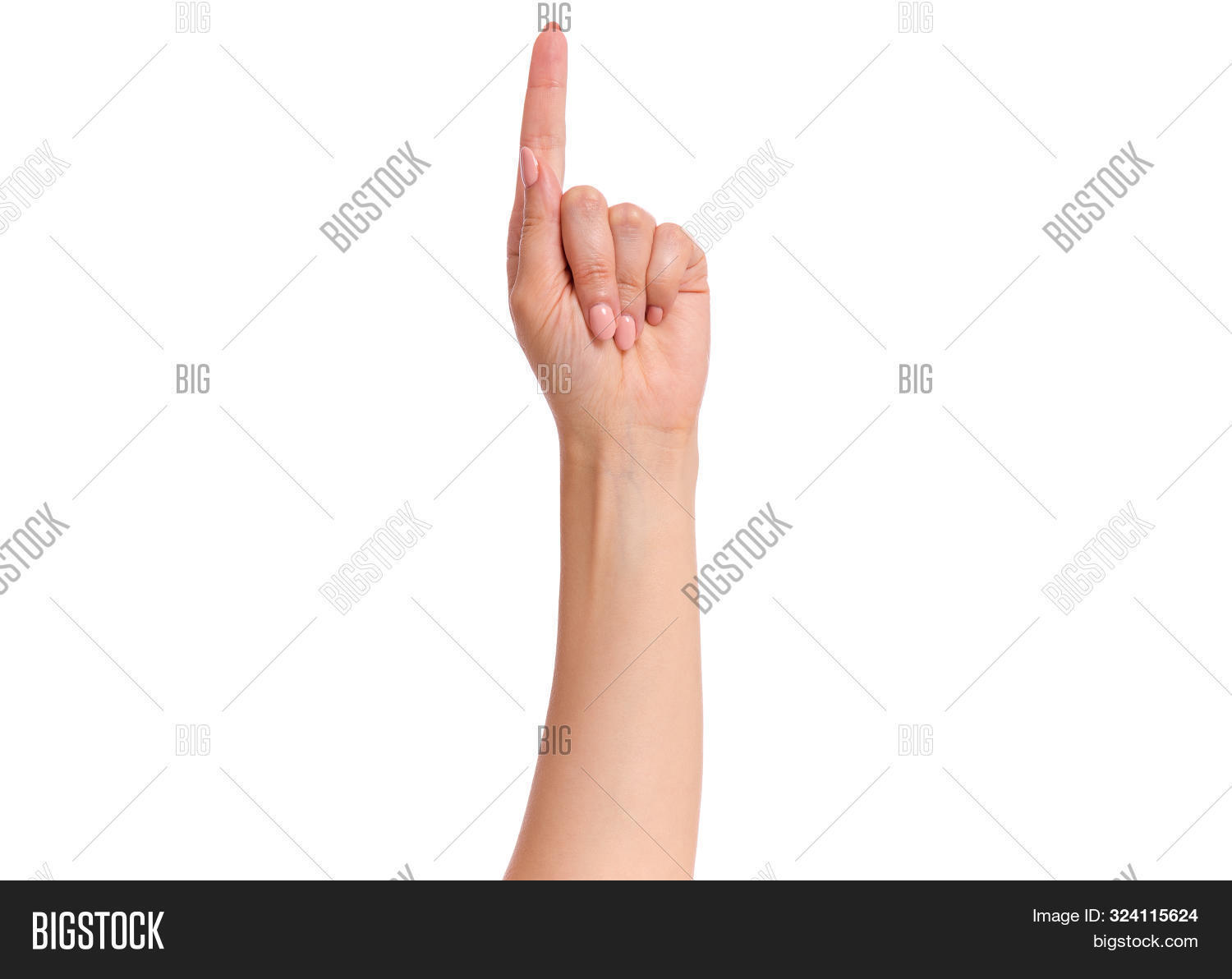 Imagen y foto Female Hand Showing (prueba gratis) | Bigstock