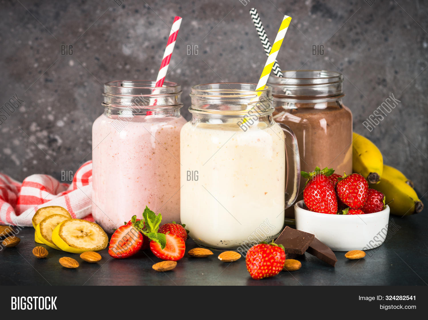 Set Milkshake Mason Image & Photo (Free Trial) | Bigstock