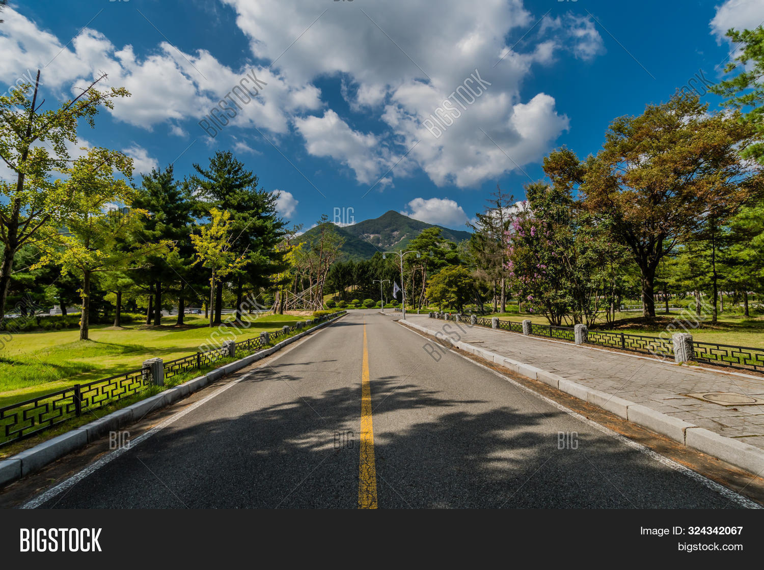 Two Lane Paved Road Image & Photo (Free Trial) | Bigstock
