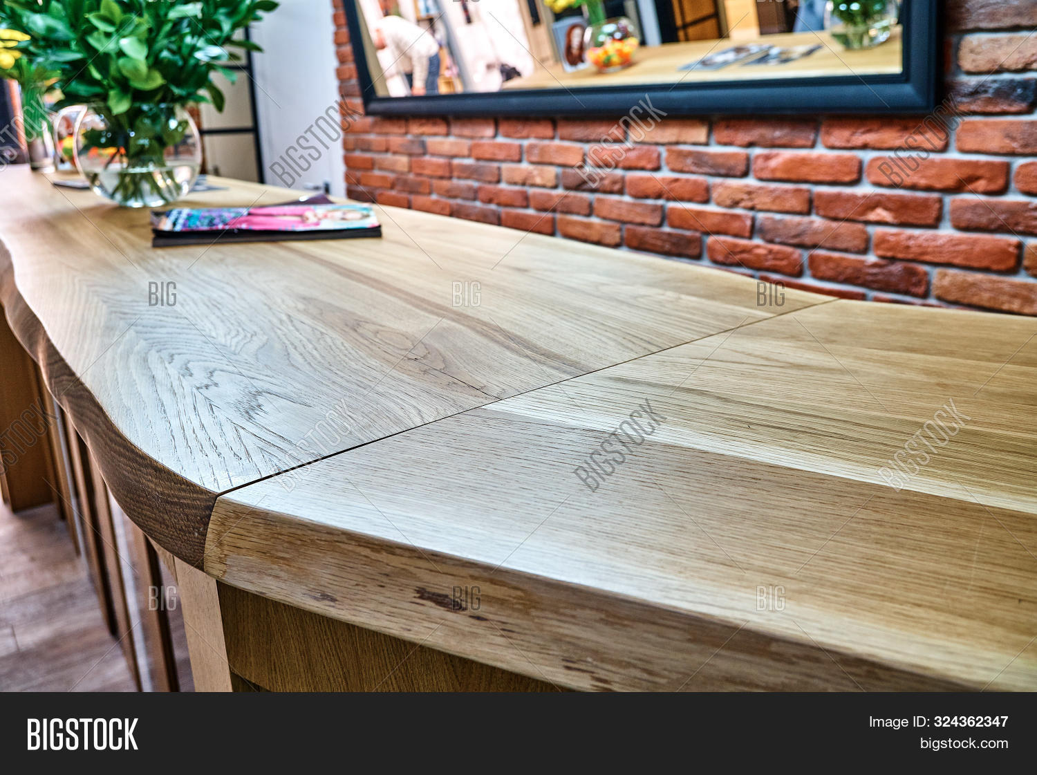 Wooden Live Edge Table Image & Photo (Free Trial) | Bigstock