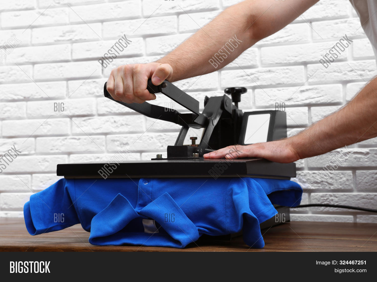 Man Using Heat Press Image & Photo (Free Trial) | Bigstock