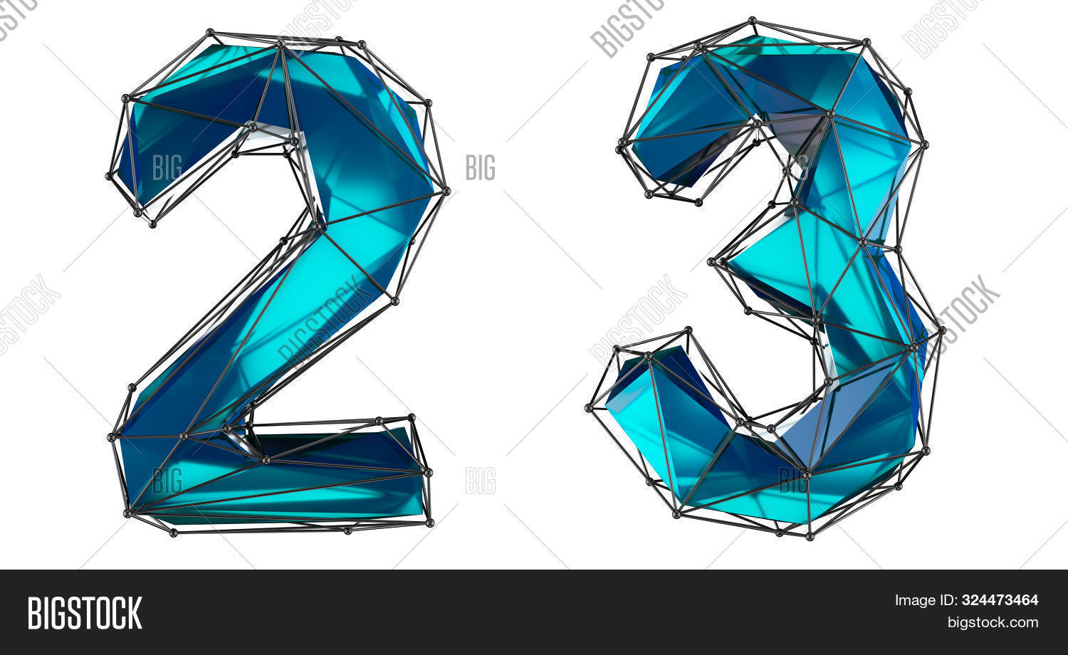 Number Set 2, 3 Made Image & Photo (Free Trial) | Bigstock