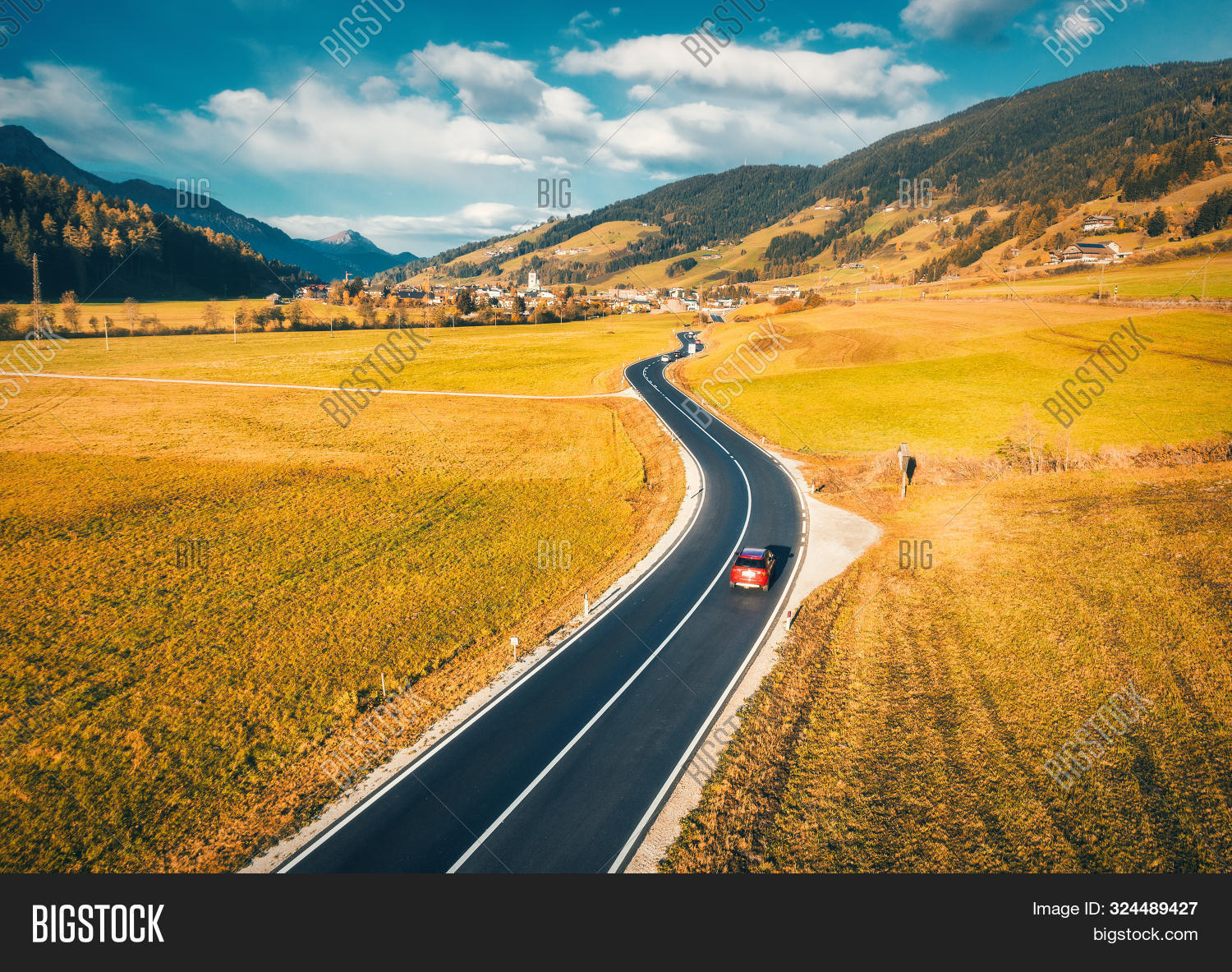 Aerial View Road Image & Photo (Free Trial) | Bigstock
