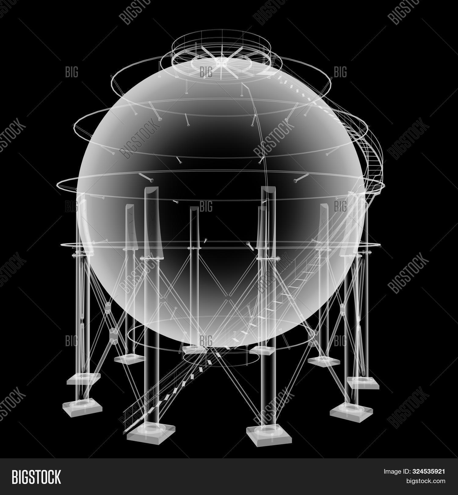 Round Oil Gas Tank. X- Image & Photo (Free Trial) | Bigstock