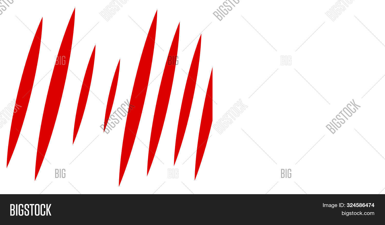 Red Claw Mark. Vector & Photo (Free Trial) | Bigstock