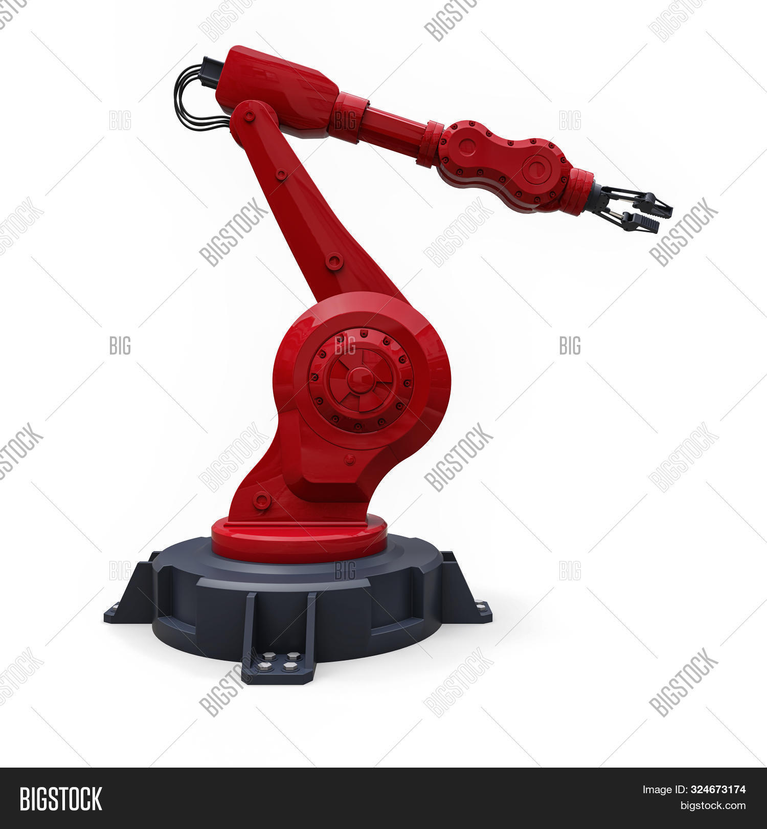 Robotic Red Arm Any Image & Photo (Free Trial) | Bigstock