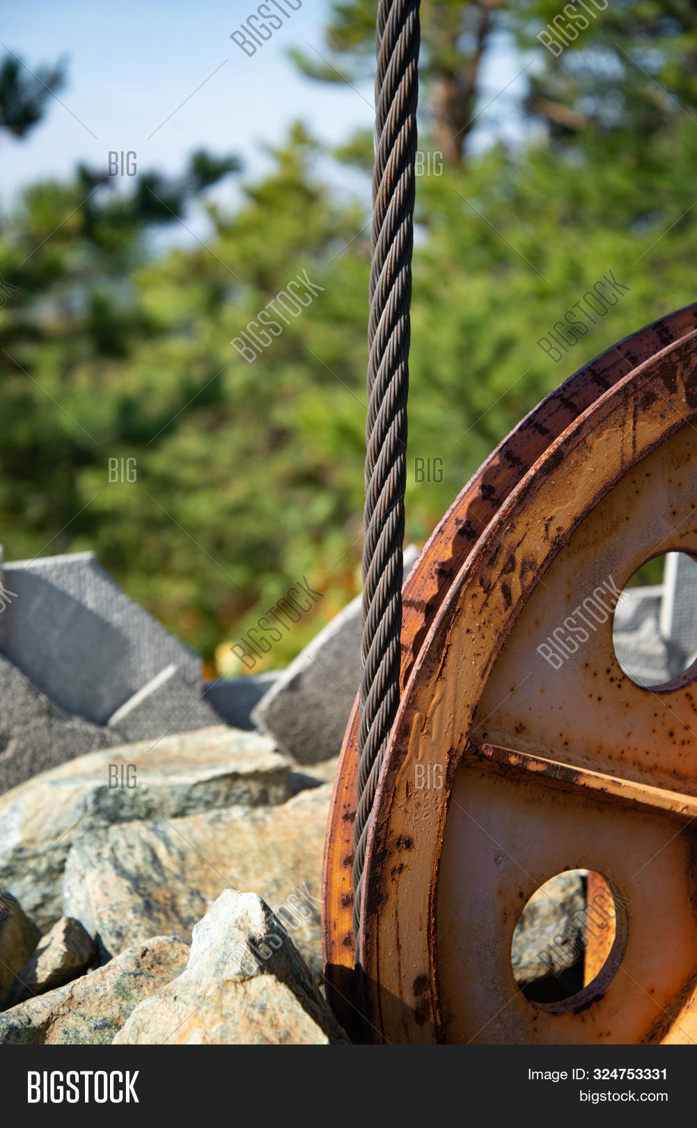 Steel Cable Winch. Image & Photo (Free Trial) | Bigstock