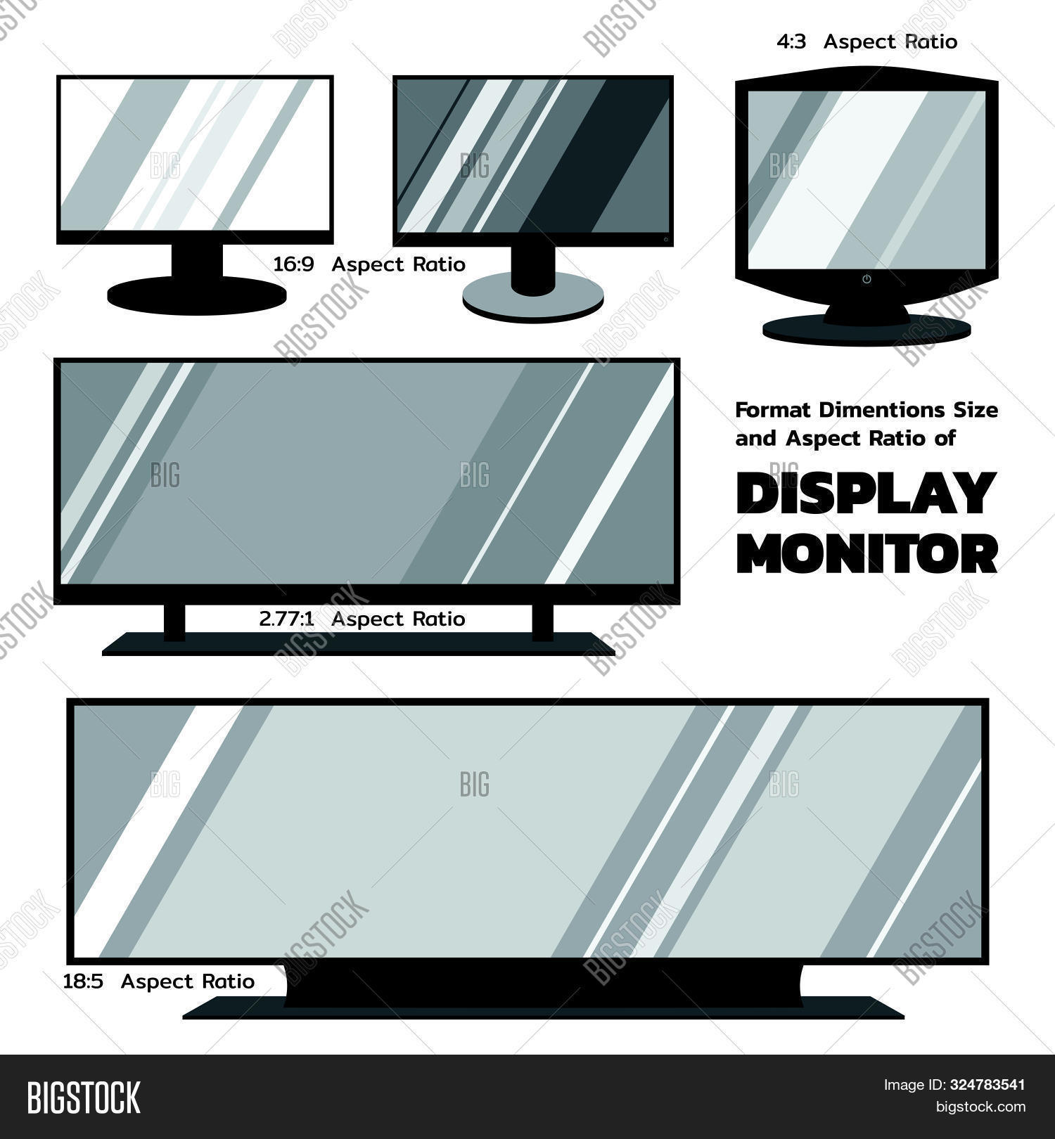 Format Dimentions Vector & Photo (Free Trial) | Bigstock