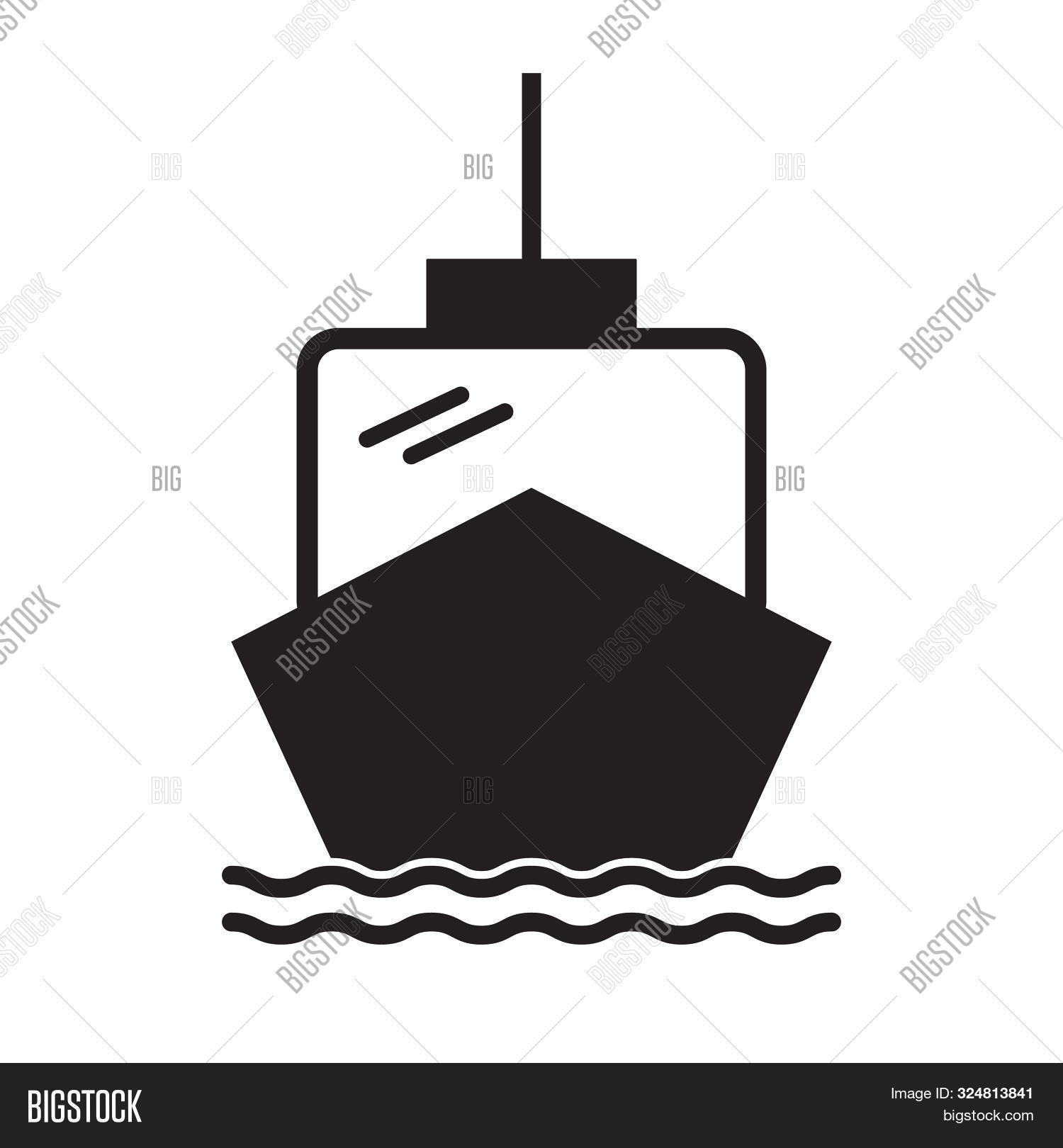 Boat Icon On White Image & Photo (Free Trial) | Bigstock