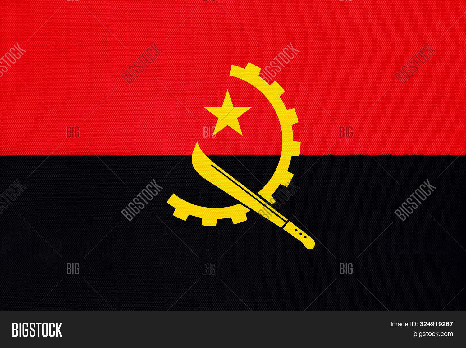 Angola National Fabric Image & Photo (Free Trial) | Bigstock