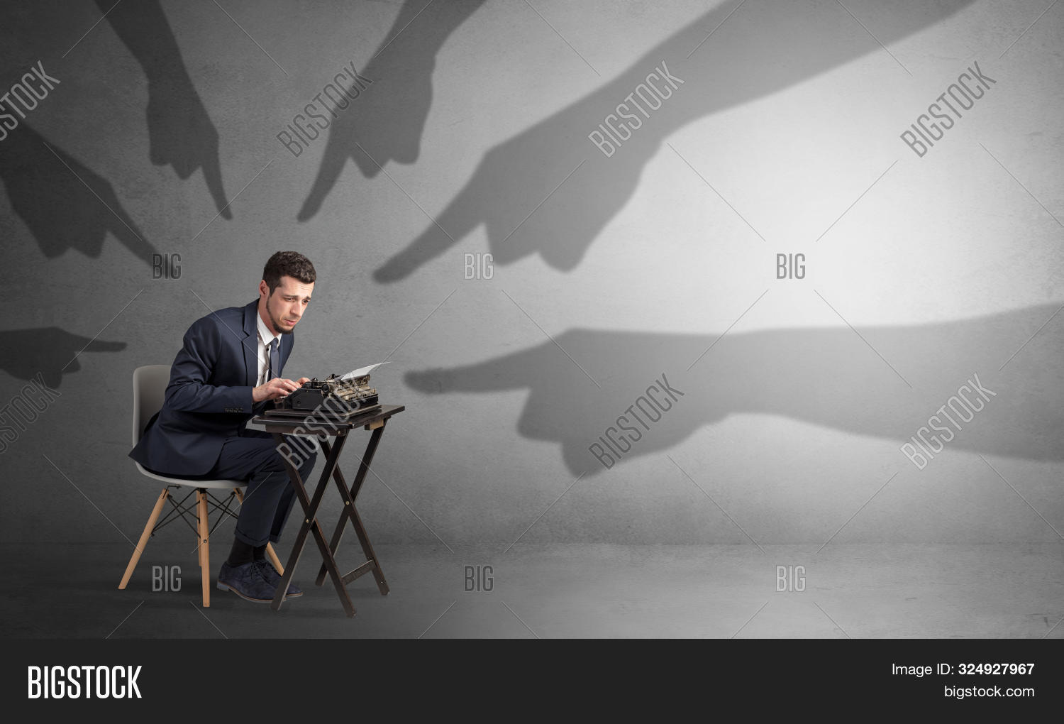 Shadow Hand Pointing Image & Photo (Free Trial) | Bigstock