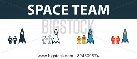 Space Team Icon Set. Vector & Photo (Free Trial) | Bigstock