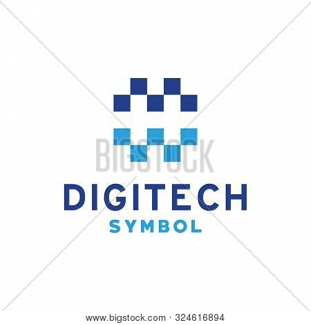 Digitech Logo Flat Vector & Photo (Free Trial) | Bigstock