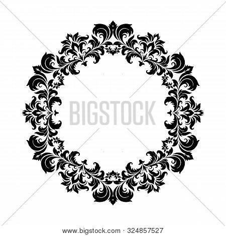 Black Floral Circle Vector & Photo (Free Trial) | Bigstock
