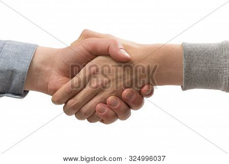 Firm Handshake Between Image & Photo (Free Trial) | Bigstock