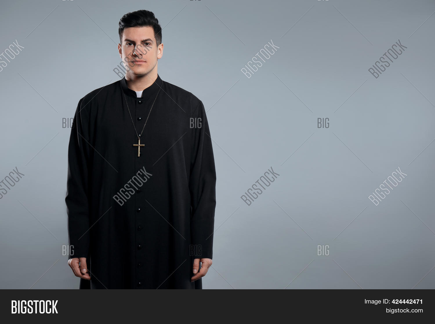 Priest Wearing Cassock Image & Photo (Free Trial) | Bigstock