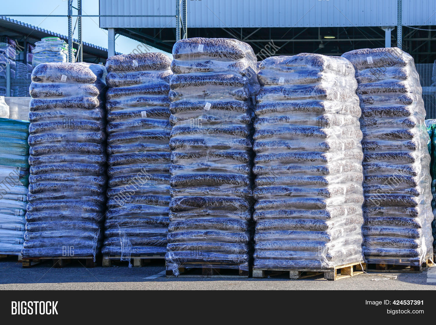 Pallets Stacked Big Image & Photo (Free Trial) | Bigstock