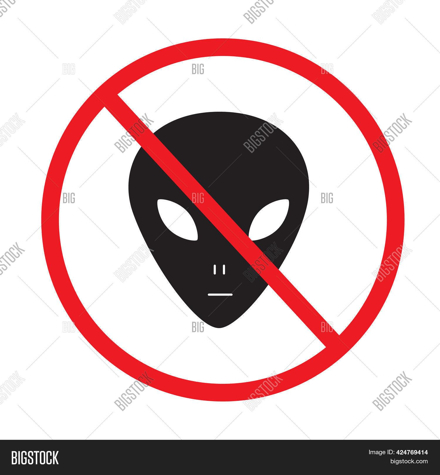 No Alien Icon On White Image & Photo (Free Trial) | Bigstock