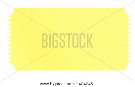 Blank Yellow Ticket Image & Photo (Free Trial) | Bigstock
