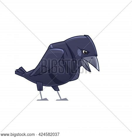 Sad Crow. Cartoon Vector & Photo (Free Trial) | Bigstock