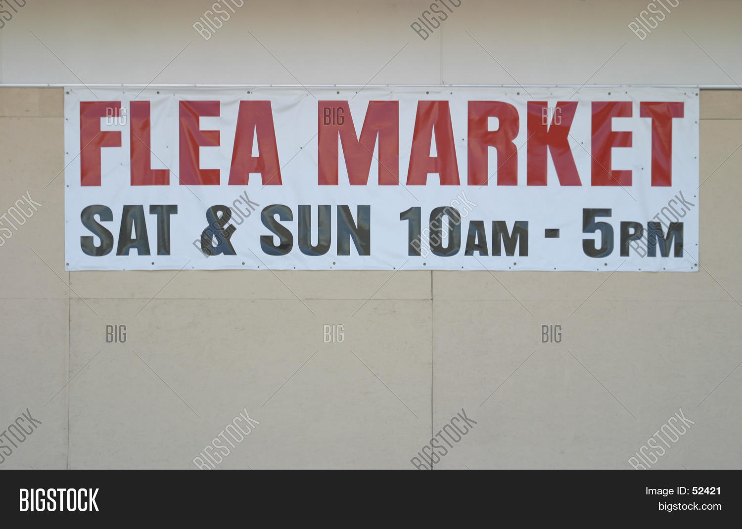 Flea Market Sign Image & Photo (Free Trial) | Bigstock