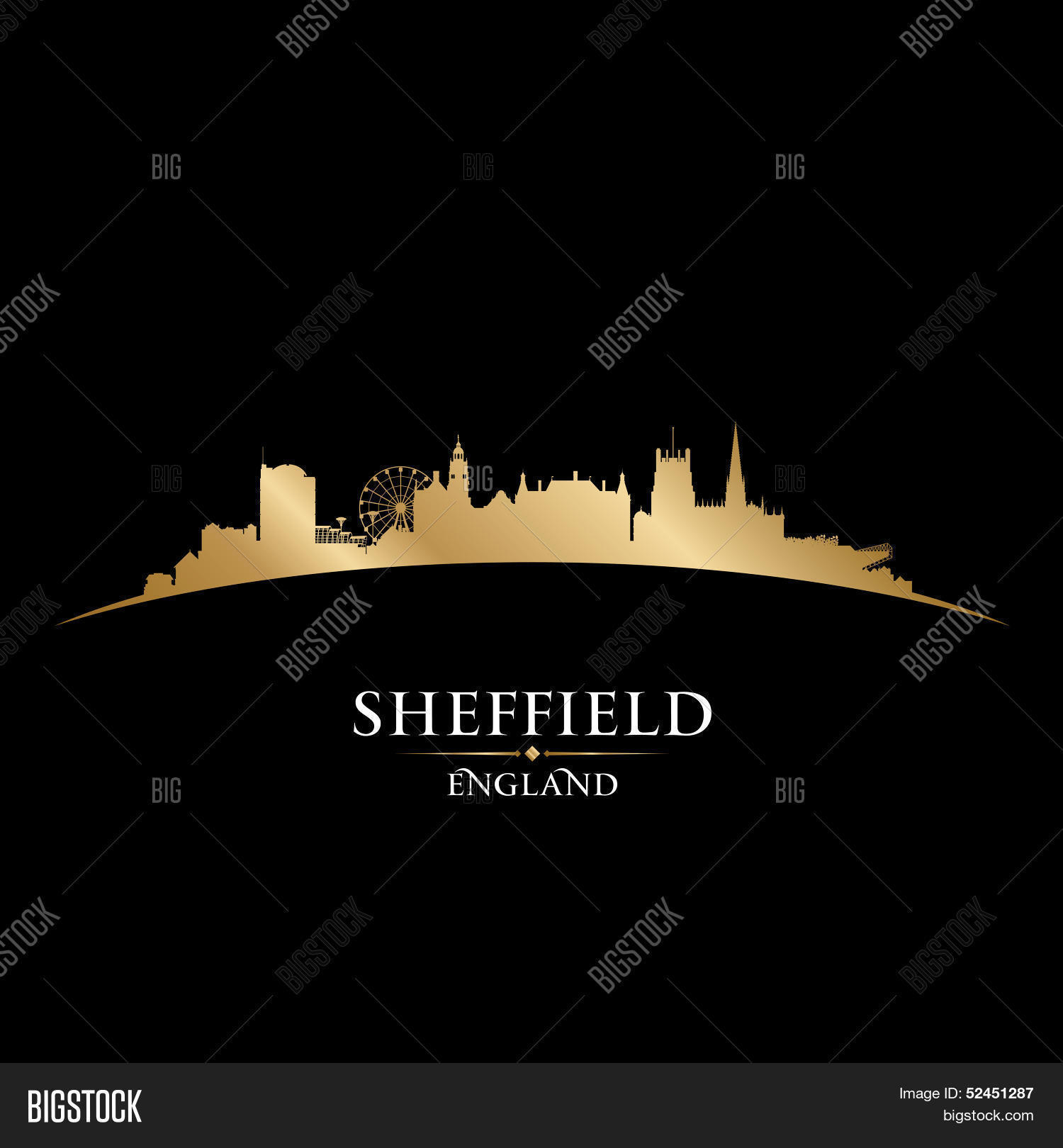 Sheffield England Vector & Photo (Free Trial) | Bigstock