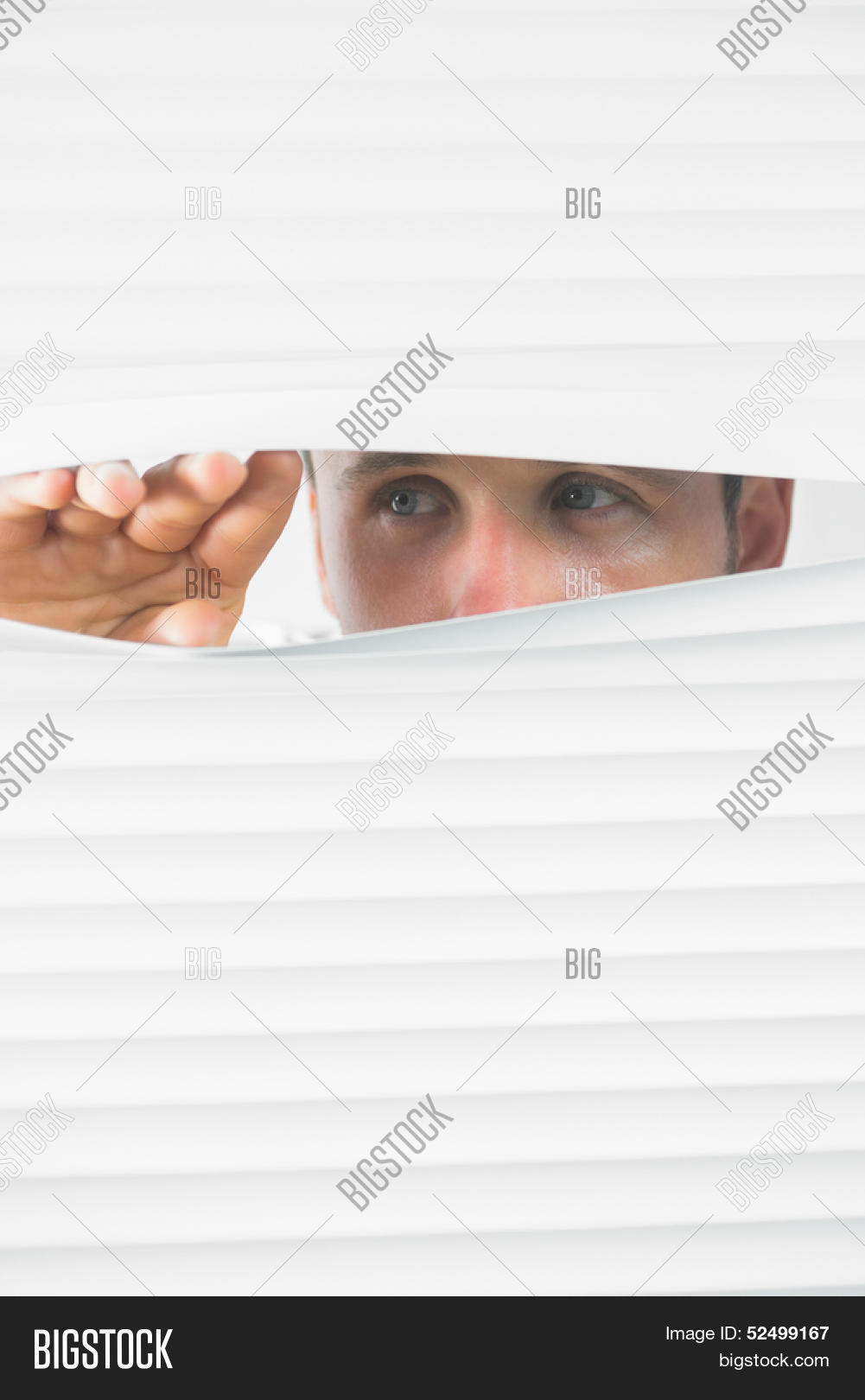 Close Male Eyes Spying Image & Photo (Free Trial) | Bigstock