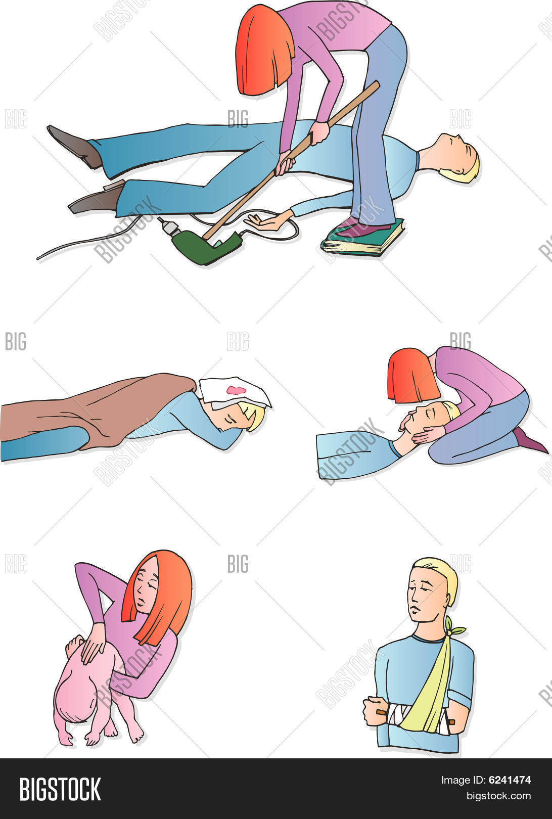 First Aid Instruction Vector & Photo (Free Trial) | Bigstock