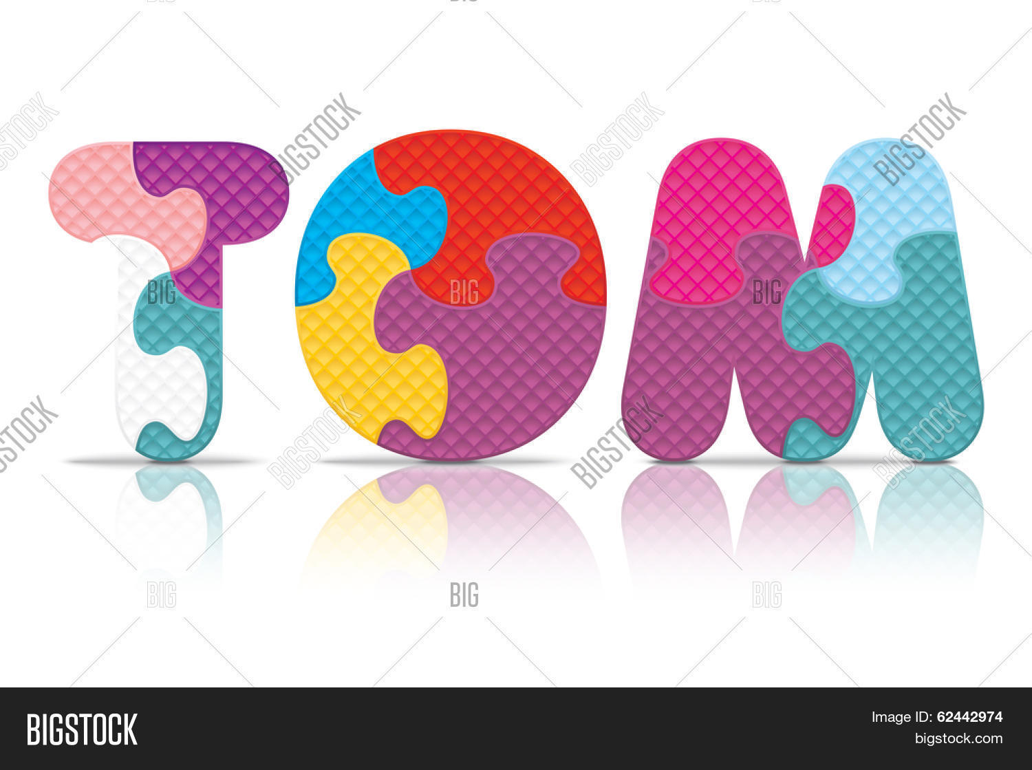 TOM Written Alphabet Vector & Photo (Free Trial) | Bigstock