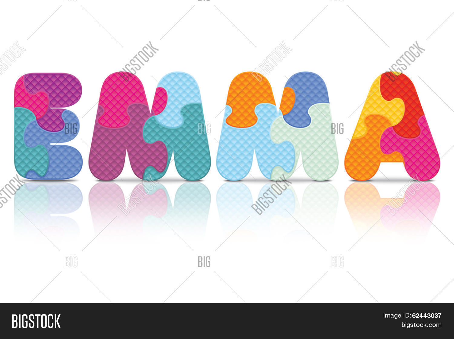EMMA Written Alphabet Vector & Photo (Free Trial) | Bigstock