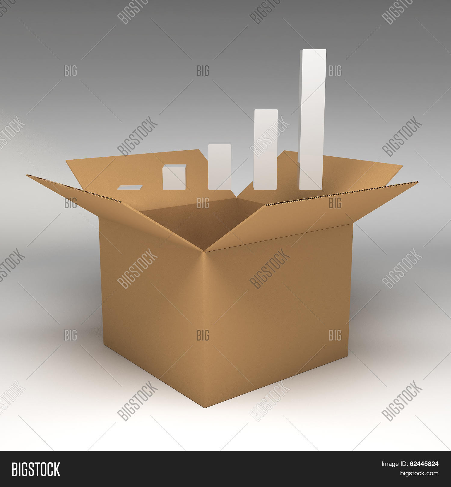 Cardboard Boxes 3D Image & Photo (Free Trial) | Bigstock