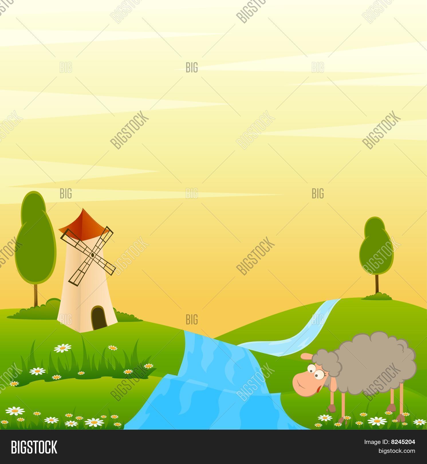 Cartoon Sheep Walk Image & Photo (Free Trial) | Bigstock