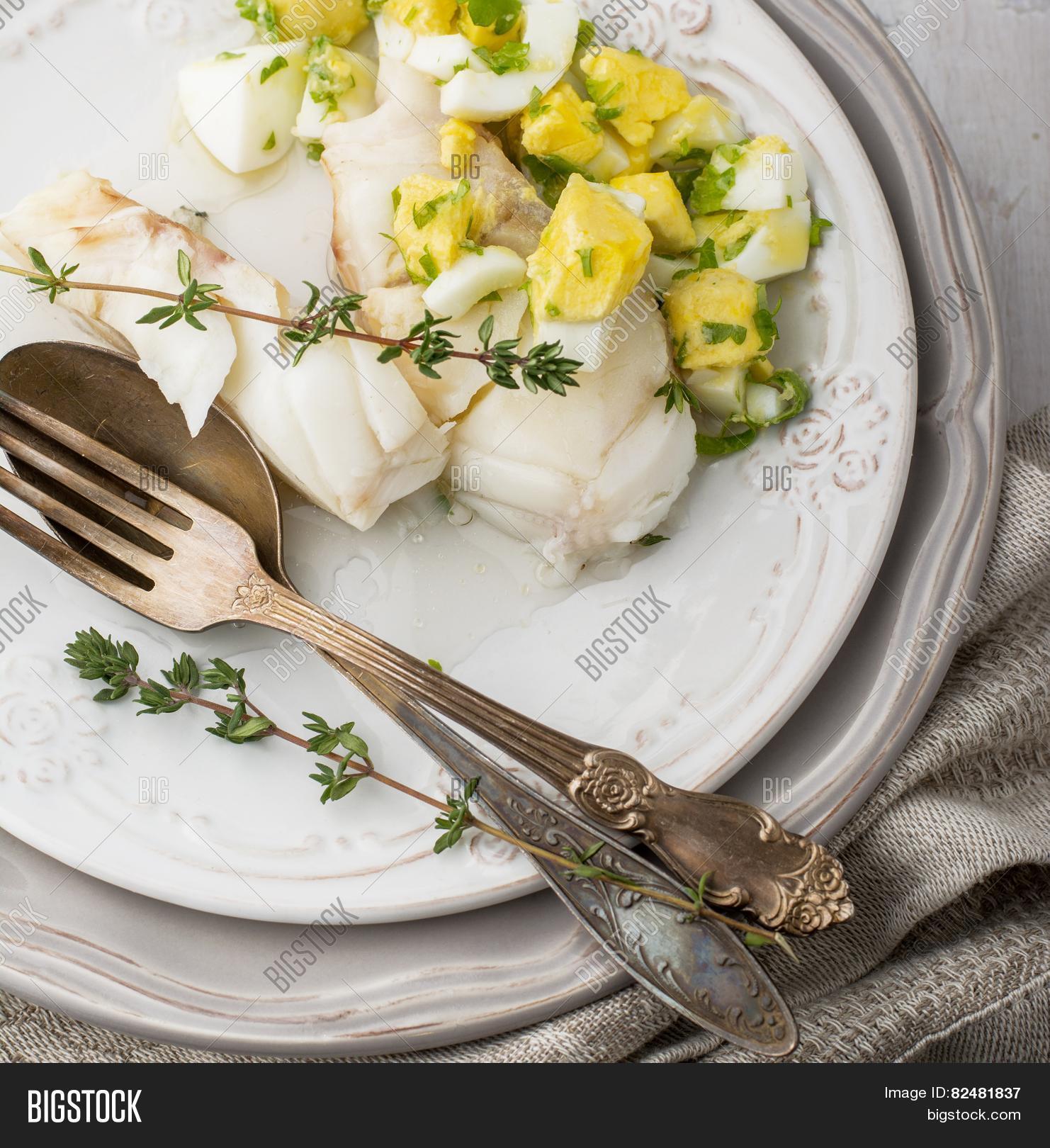 Boiled White Fish Cod Image & Photo (Free Trial) | Bigstock