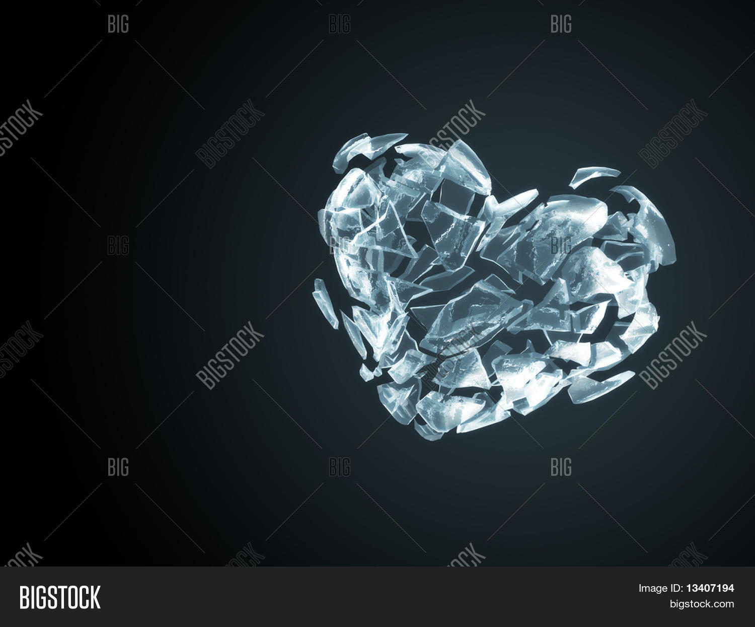 Broken Ice Heart Image & Photo (Free Trial) | Bigstock